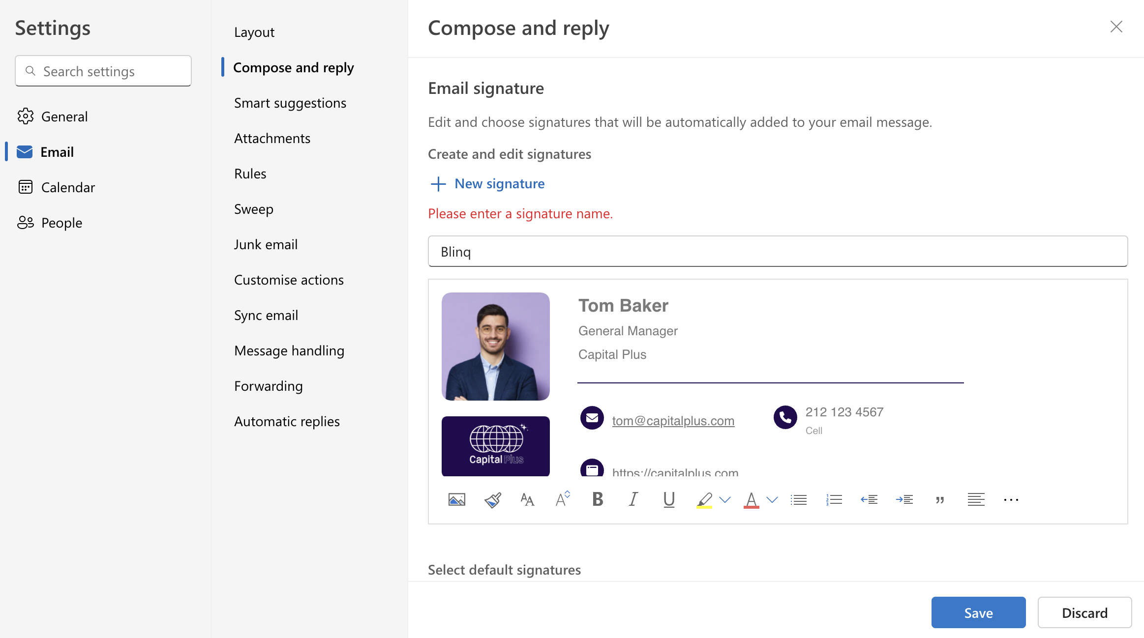 How to add your Blinq email signature to Outlook