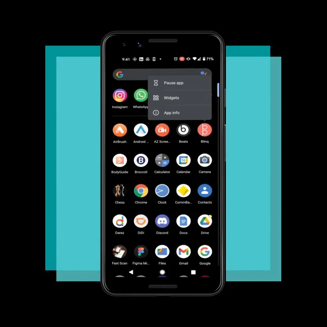 Share your card with Blinq Smartphone Widgets | Blinq