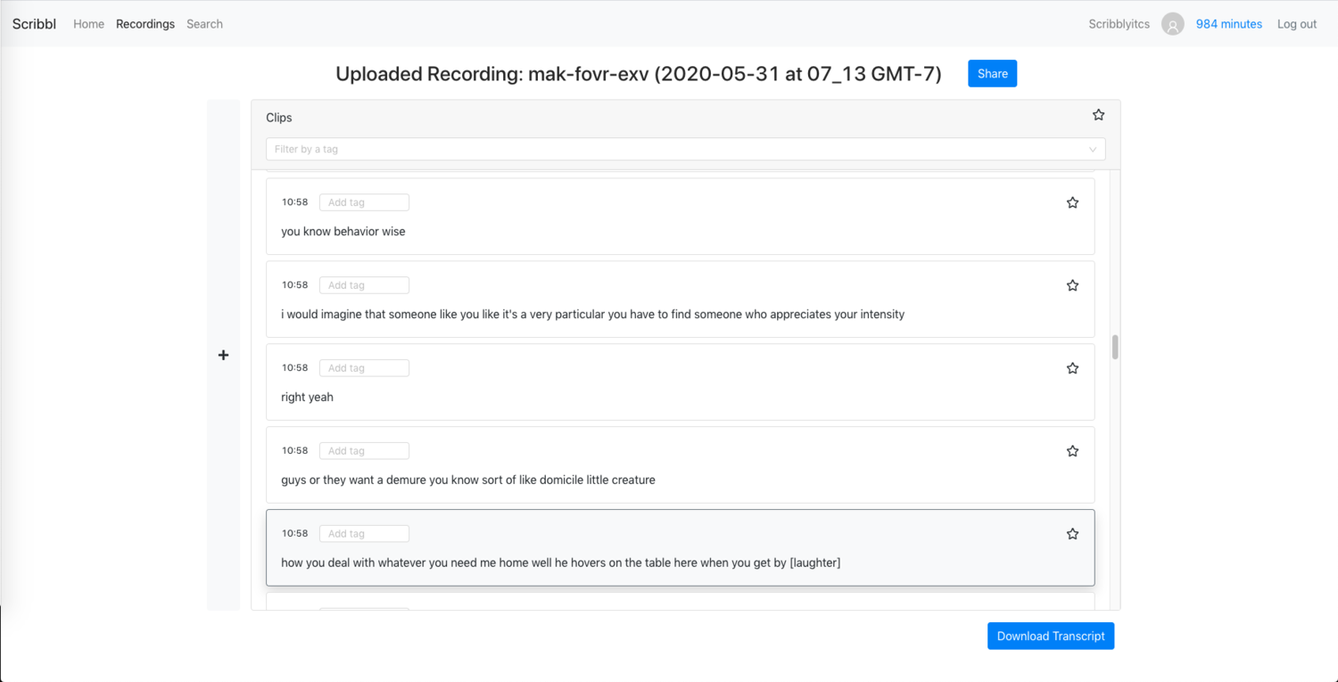 How to: Get a transcript from a recorded Zoom meeting