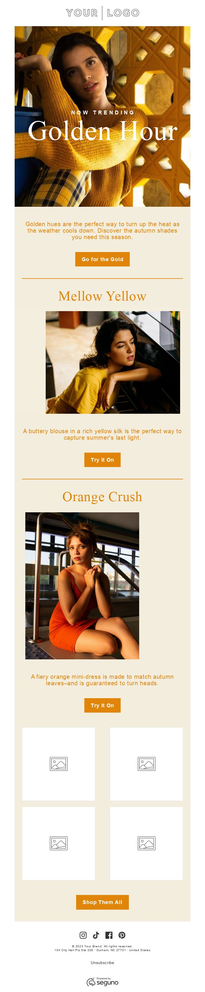 Fall Email Templates | Seguno