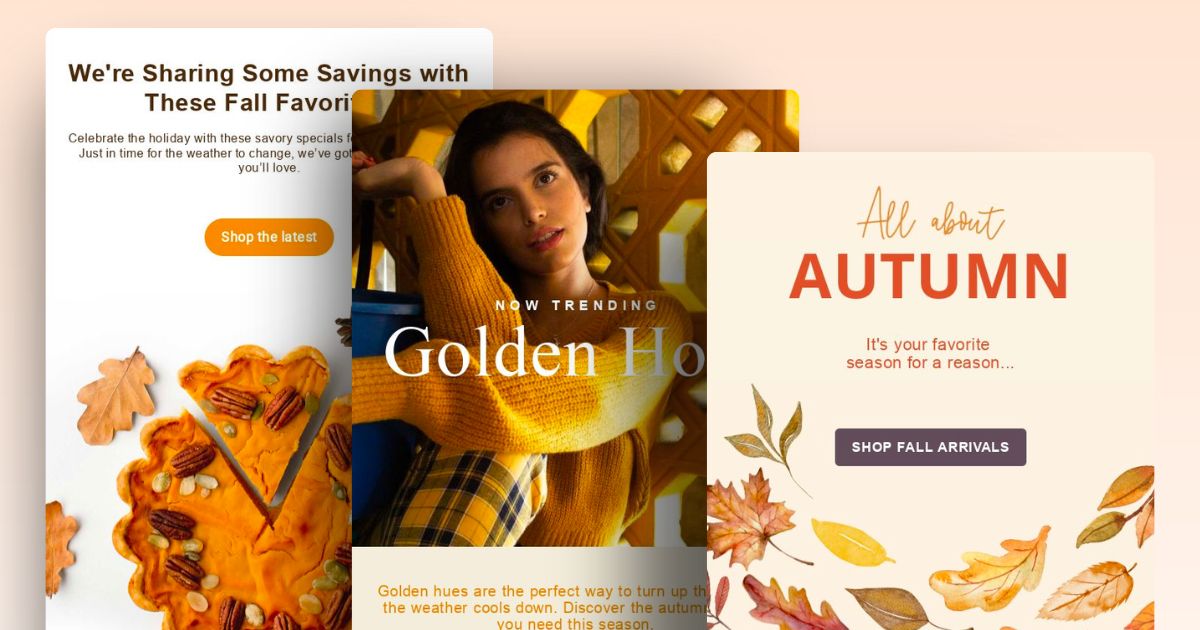 Fall Email Templates | Seguno
