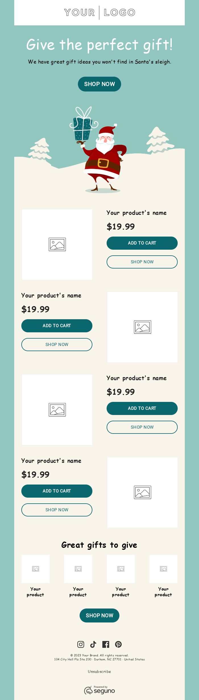 Christmas Email Templates | Seguno
