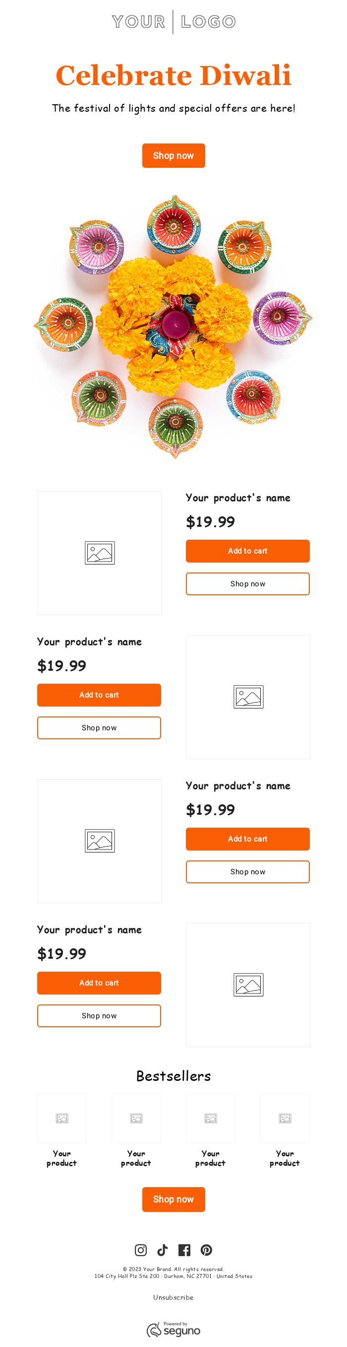 Diwali Email Templates | Seguno