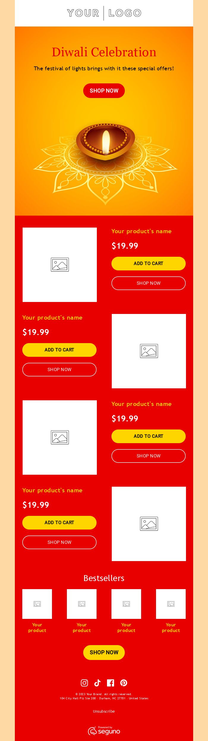 Diwali Email Templates | Seguno