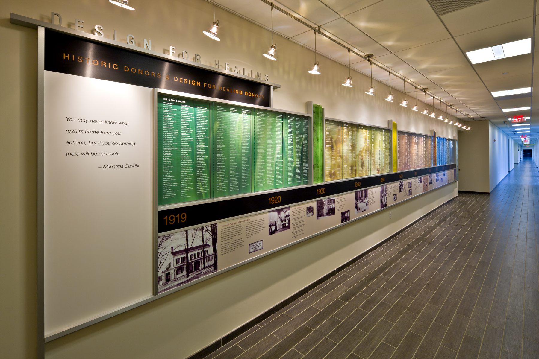 Donor Recognition History Wall – Healthcare – Princeton Medical Center ...