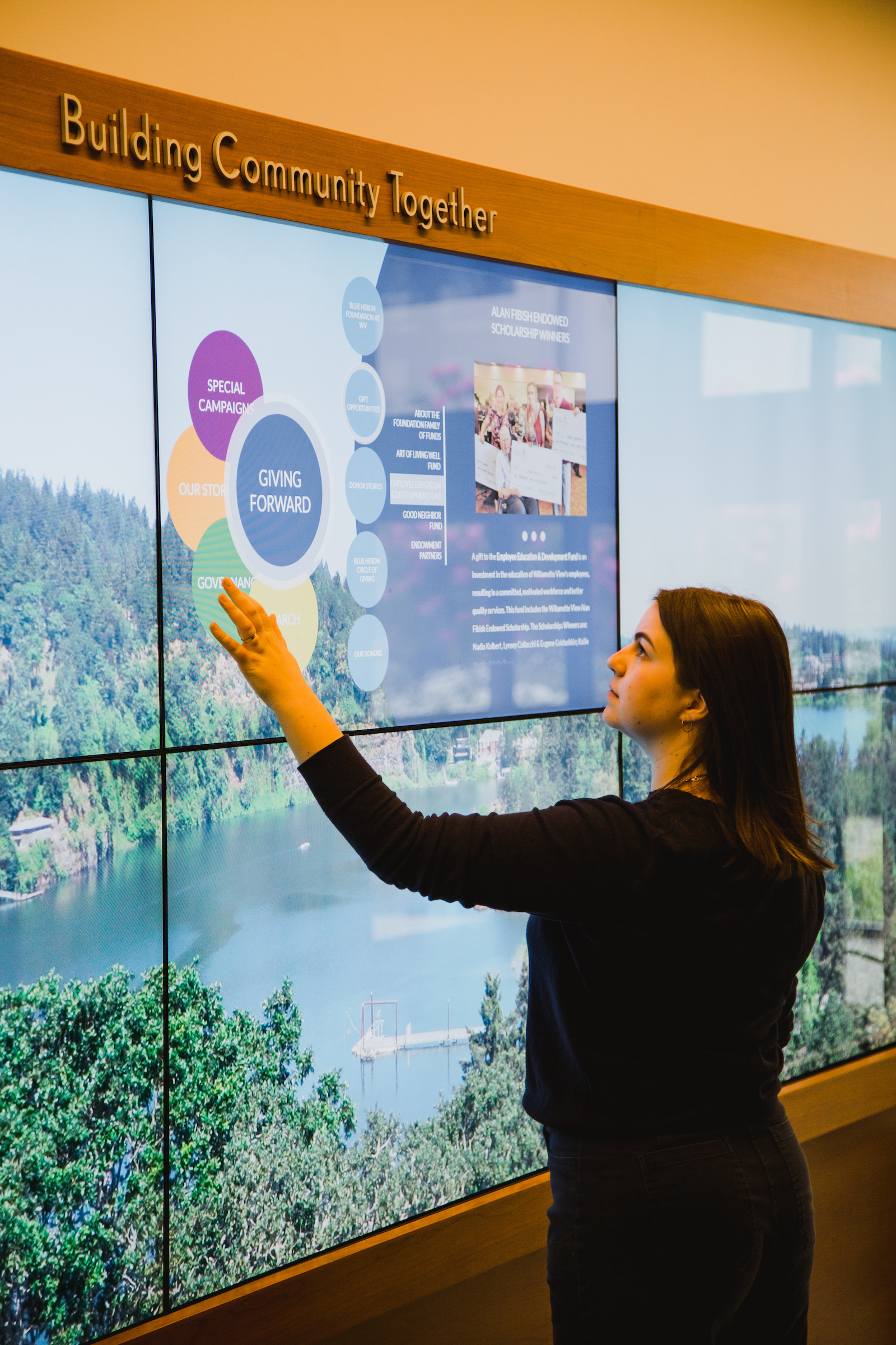 Presentation Design Group – Gallery – Willamette View – Digital Donor ...