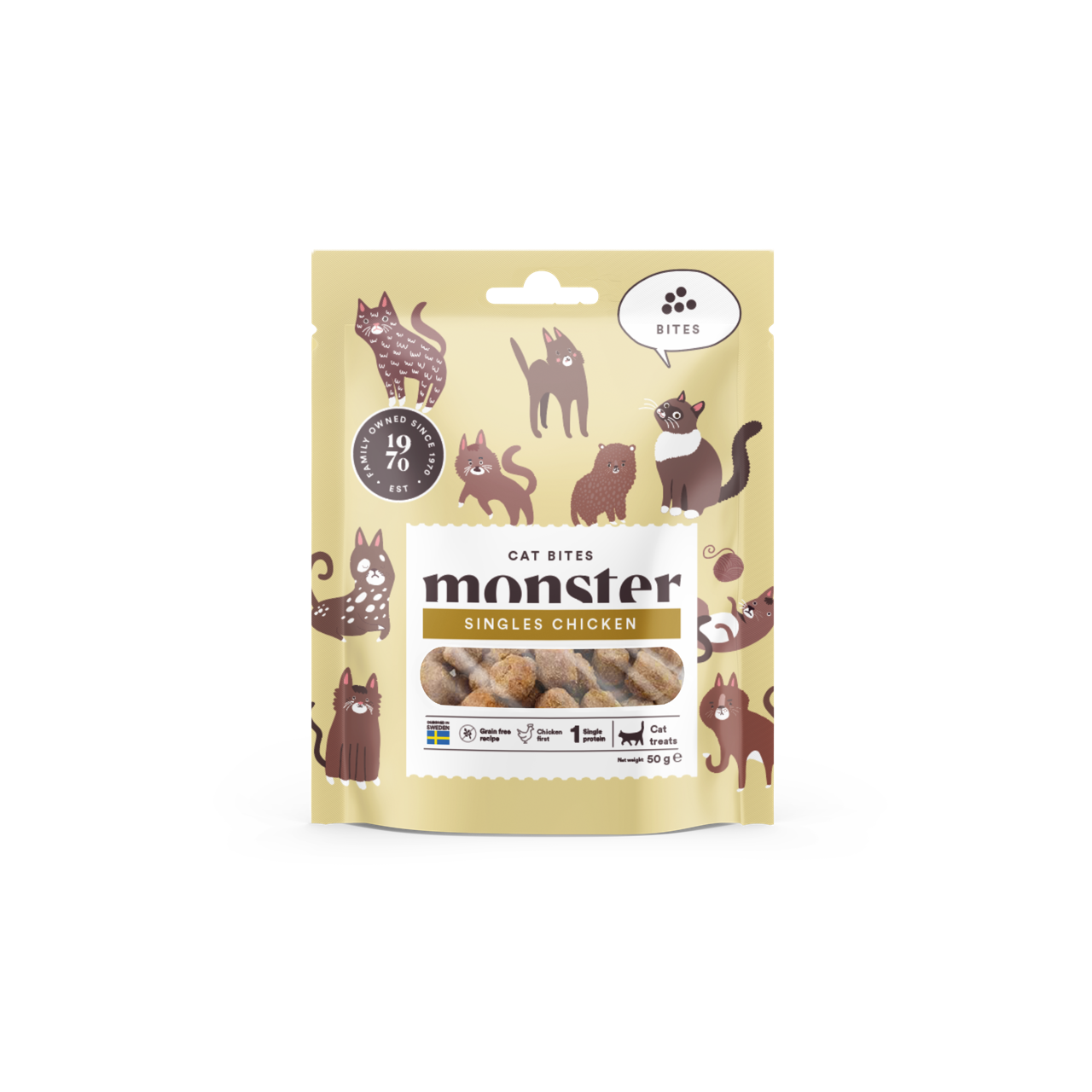 Monster Cat Bites Chicken | Monster Pet Food