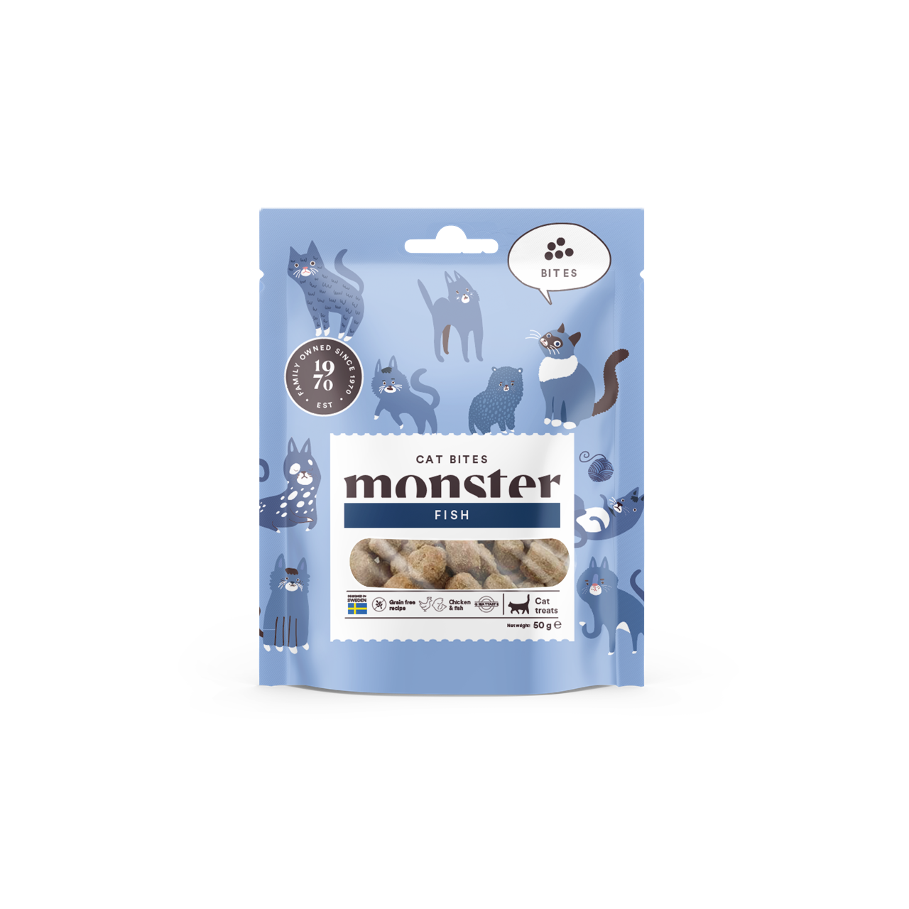 Monster Cat Bites Fish | Monster Pet Food