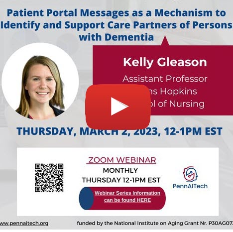 Dr. Kelly Gleason Webinar – Patient Portals to Support Care Partners of ...