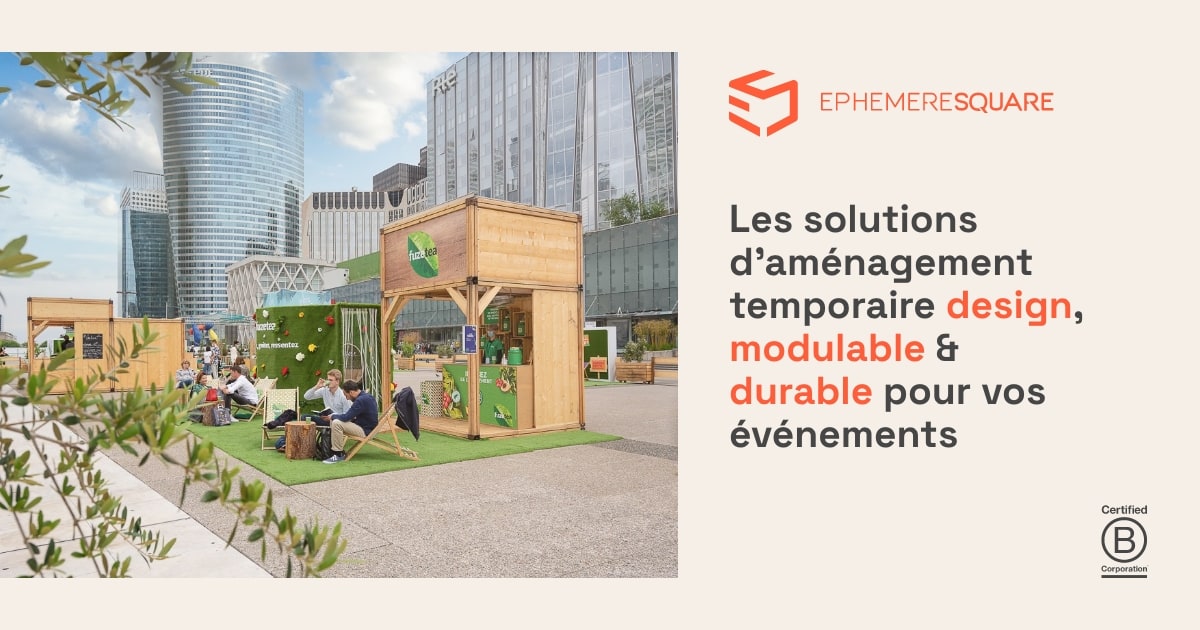 Structures & stand design, modulables, en bois et durables - EPHEMERE ...