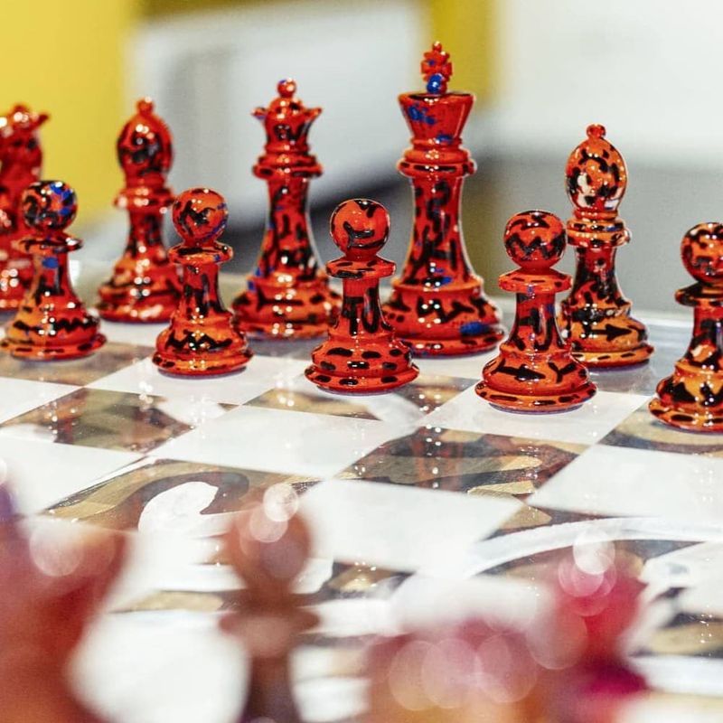 Fire & Ice Chess Set - Purling