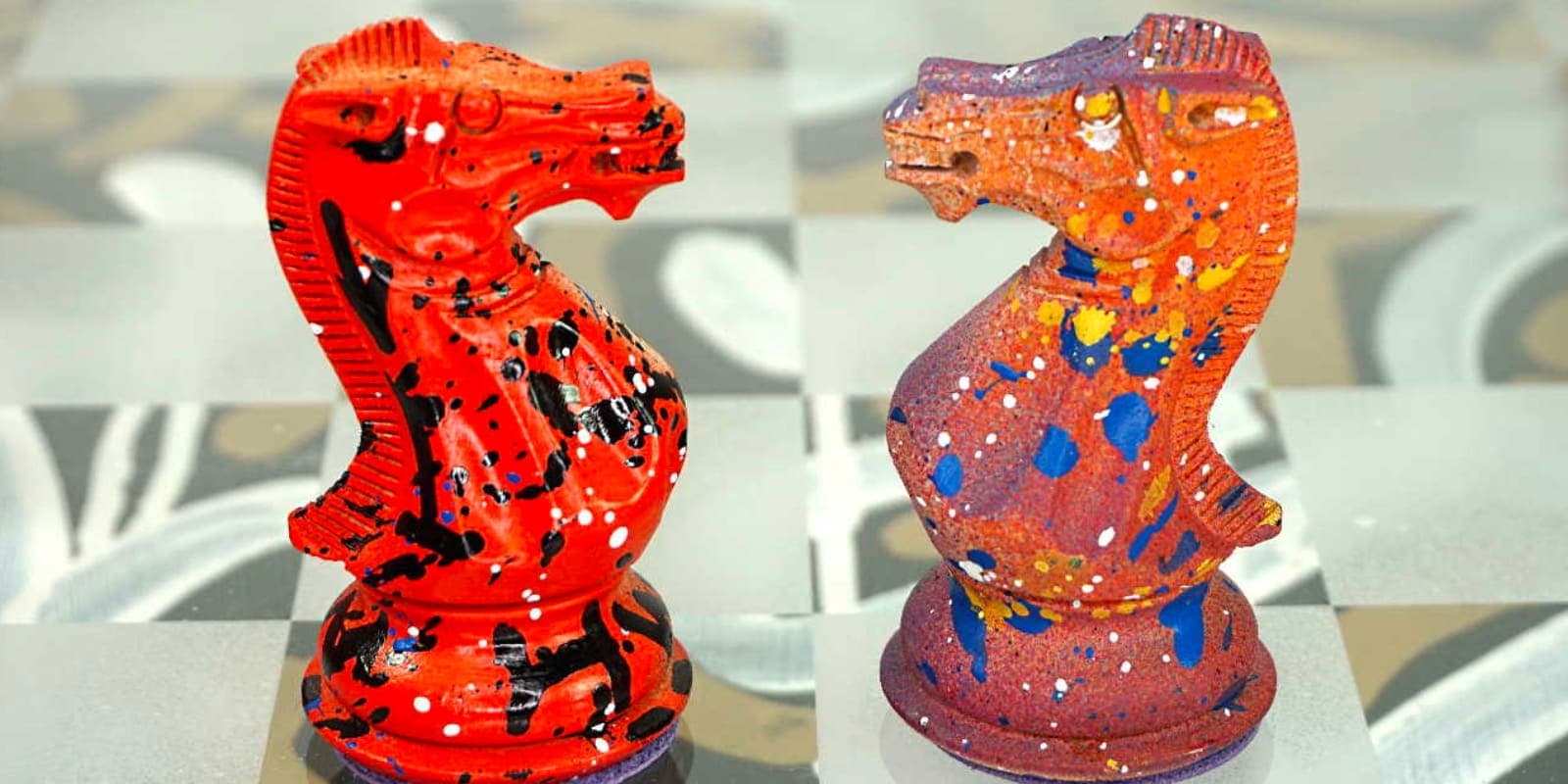 Fire & Ice Chess Set - Purling