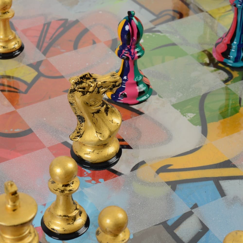 More Or Less III (Duck) Chess Set - Purling