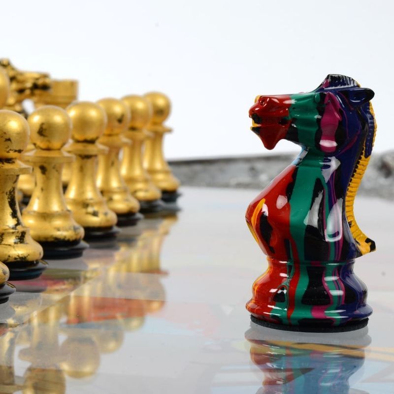 More Or Less III (Duck) Chess Set - Purling