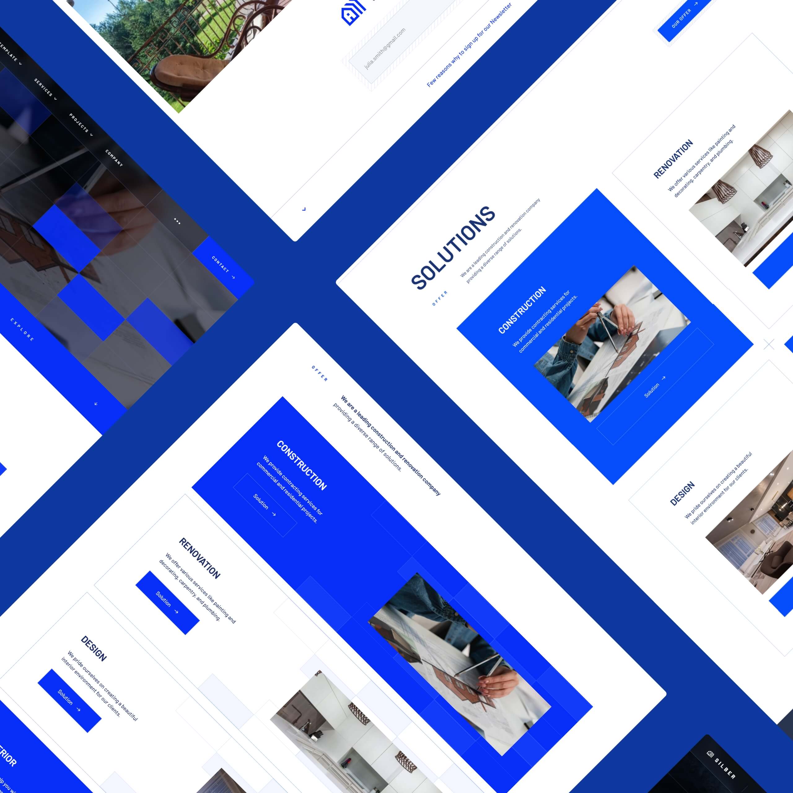 Silber - Construction Webflow CMS website template