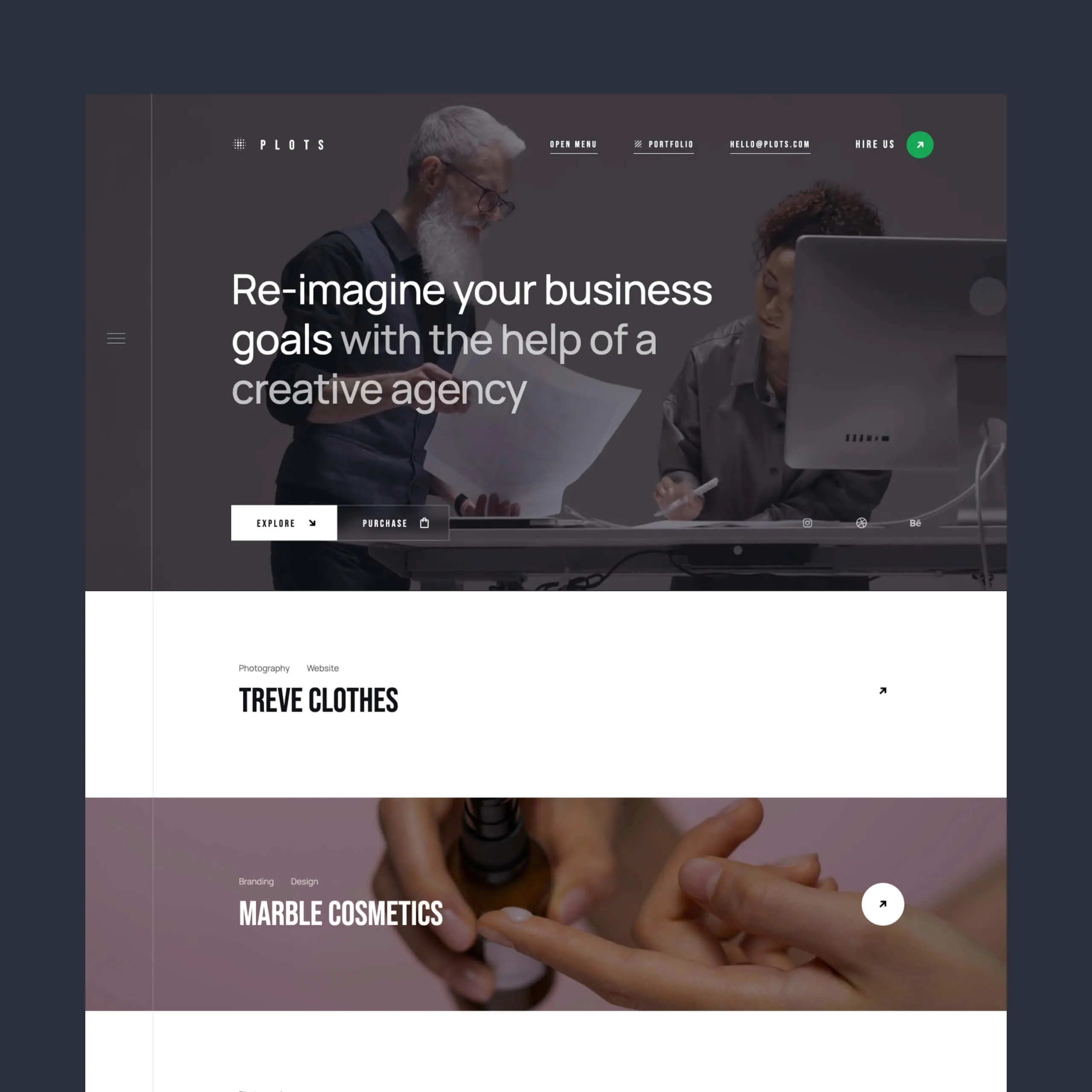 Plots - Agency & Portfolio Webflow CMS website template