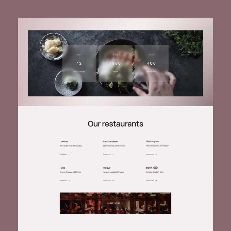 Taor - Restaurant Webflow CMS website template
