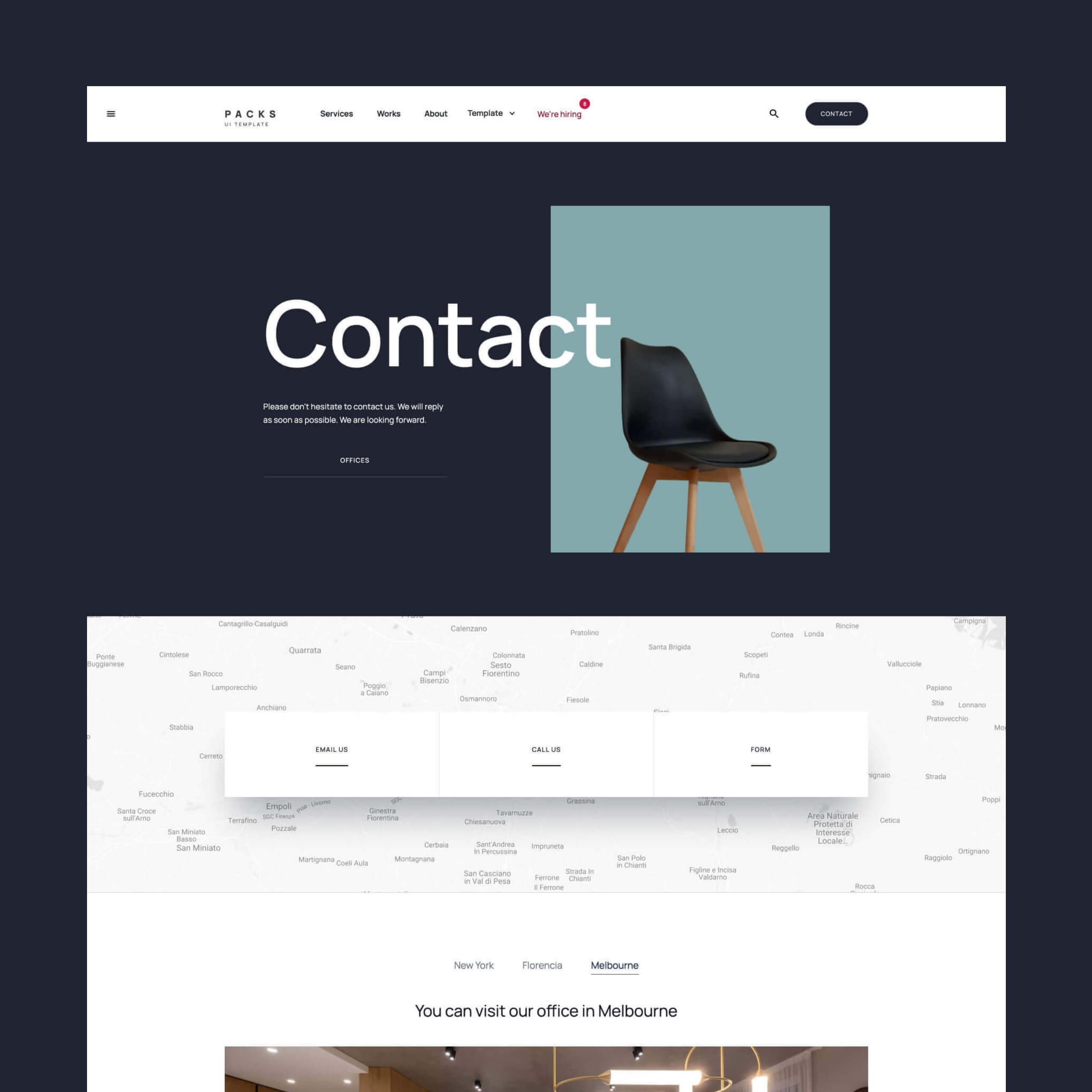 Packs - UI Kit Library Webflow CMS website template