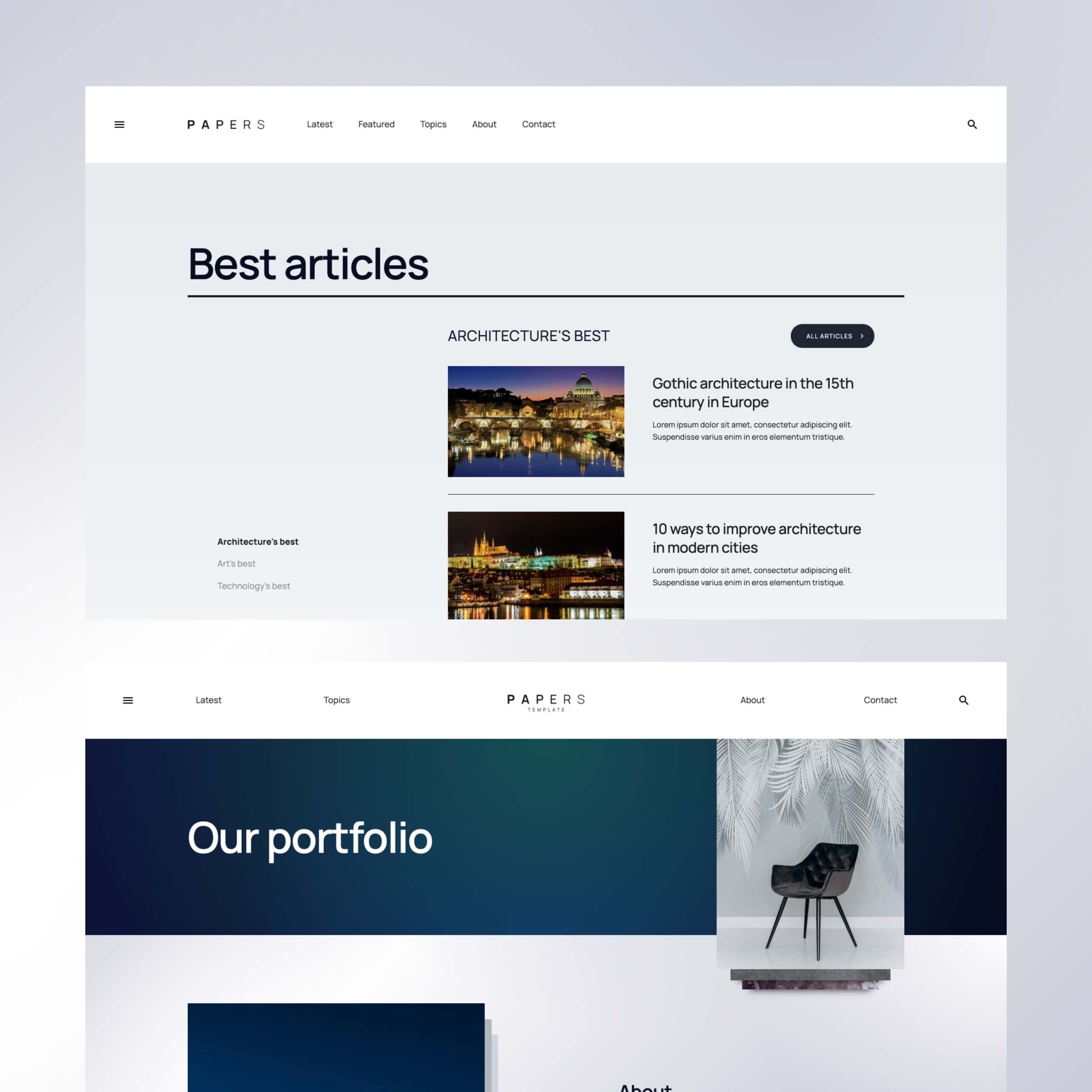 Papers - Blog & Magazine Webflow CMS website template
