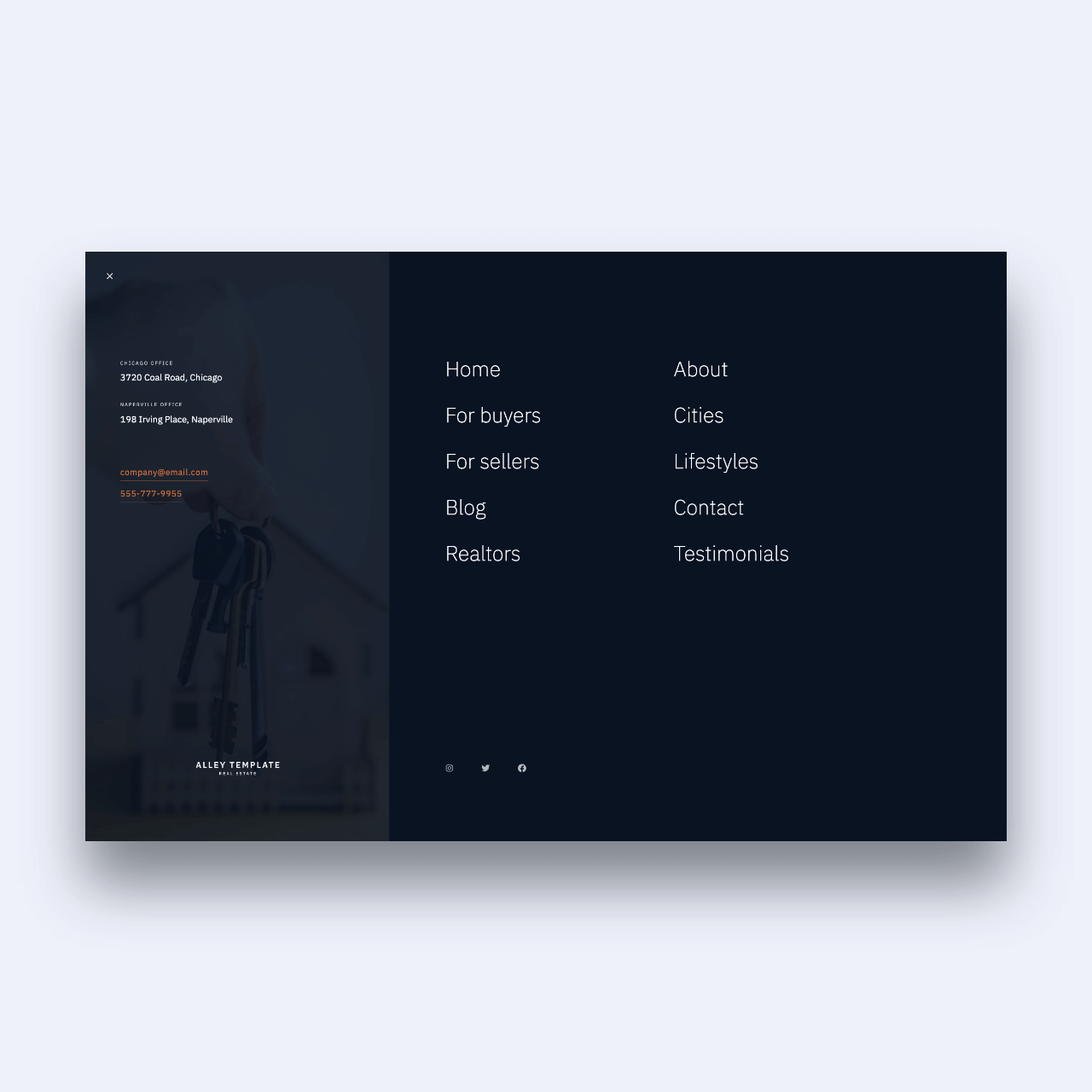 Alley - Real Estate Webflow CMS website template