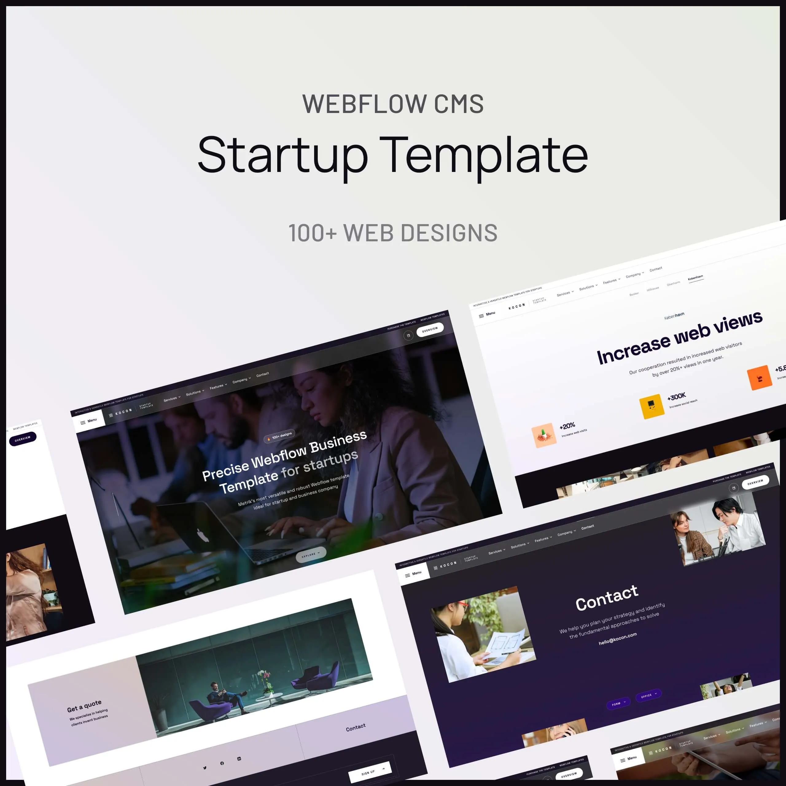 Kocon - Startup Webflow CMS website template