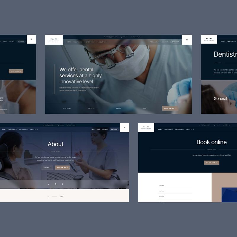 Klaas - Dentist Webflow CMS website template