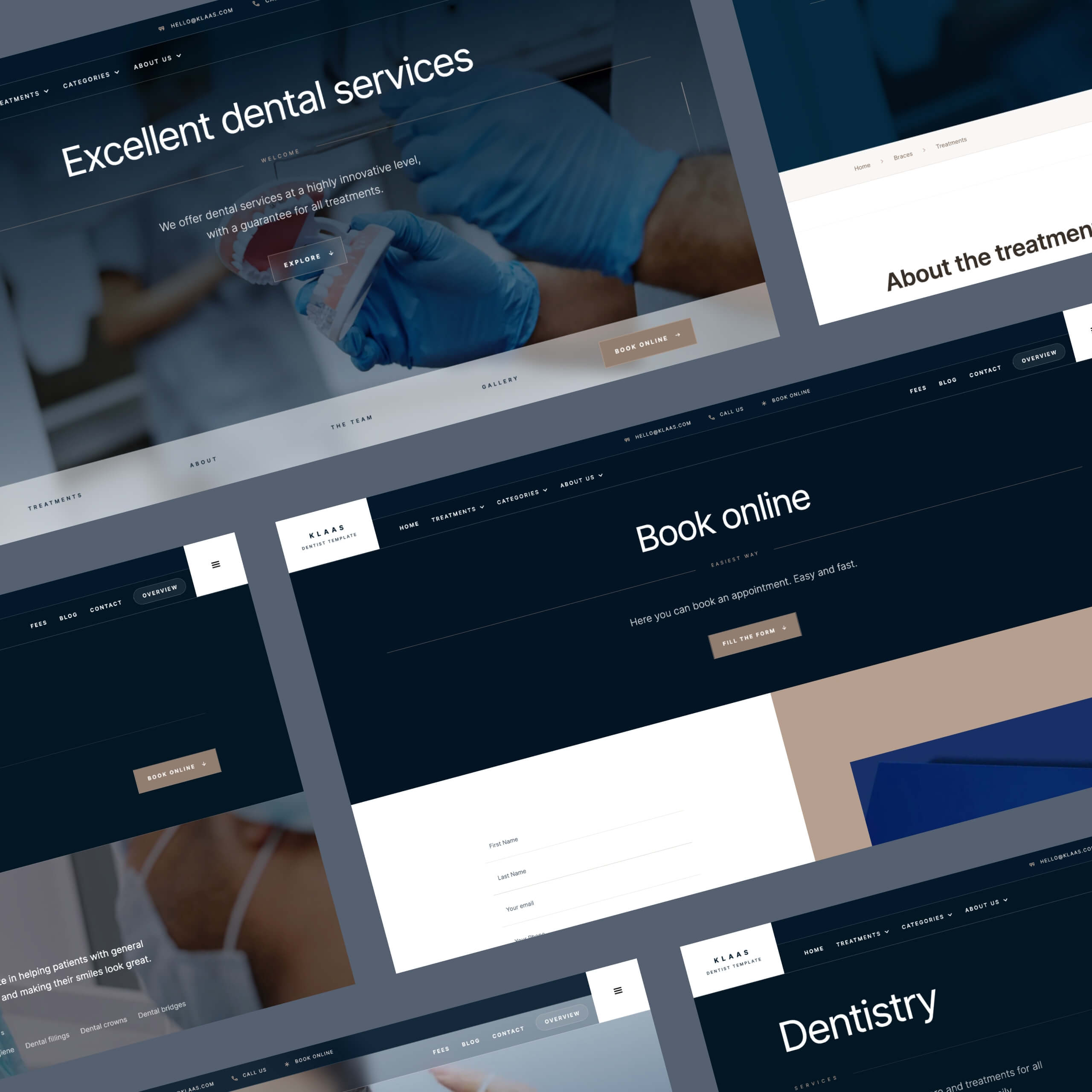 Klaas - Dentist Webflow CMS website template