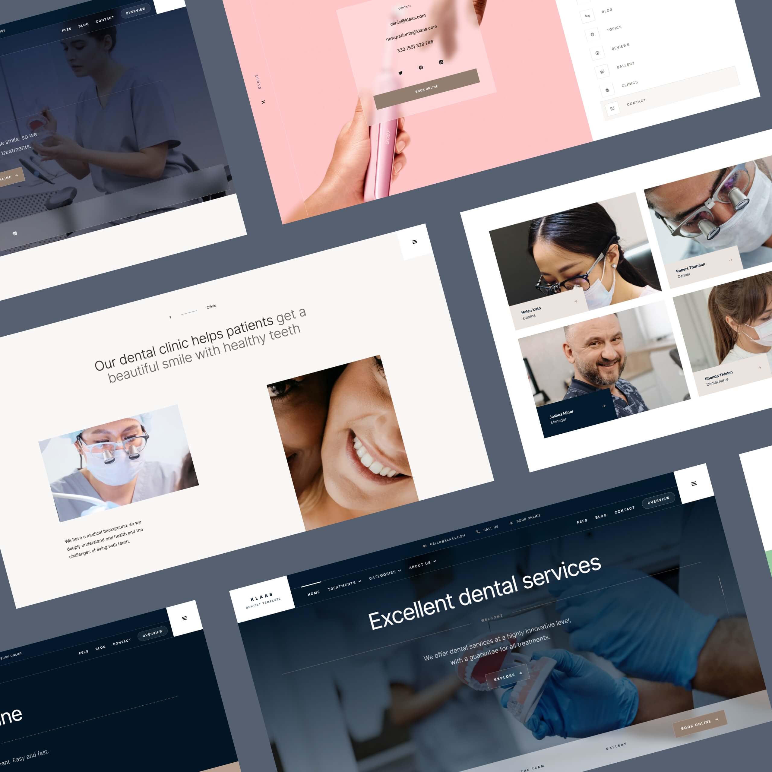 Klaas - Dentist Webflow CMS website template