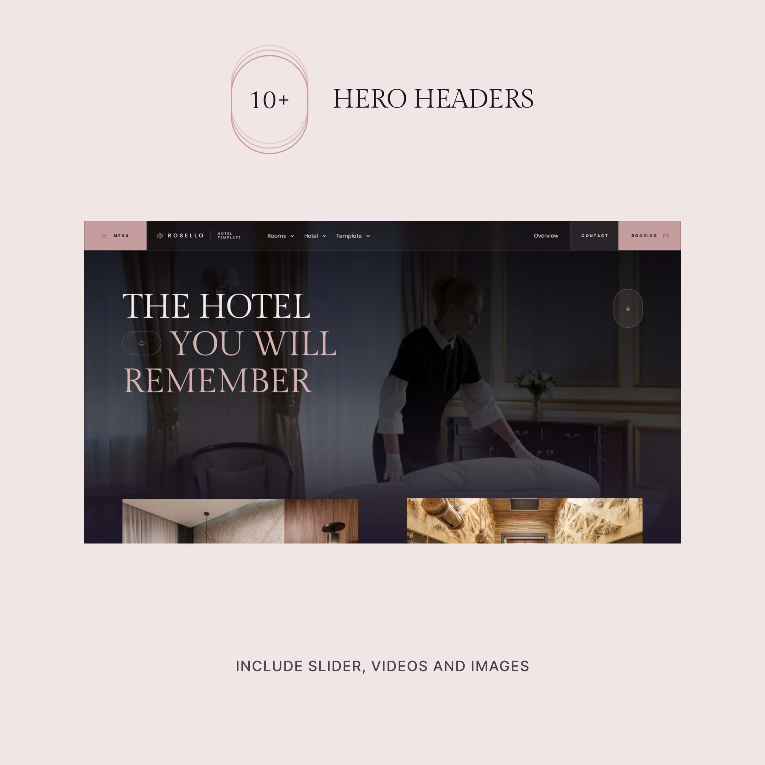 Rosello - Hotel Webflow CMS website template