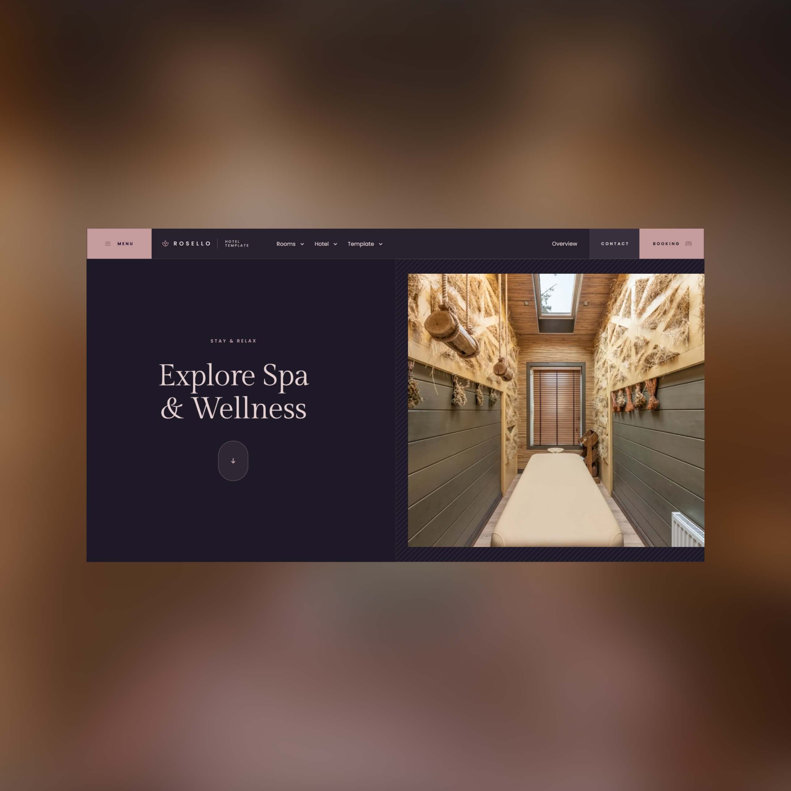 Rosello - Hotel & Wellness Webflow CMS website template