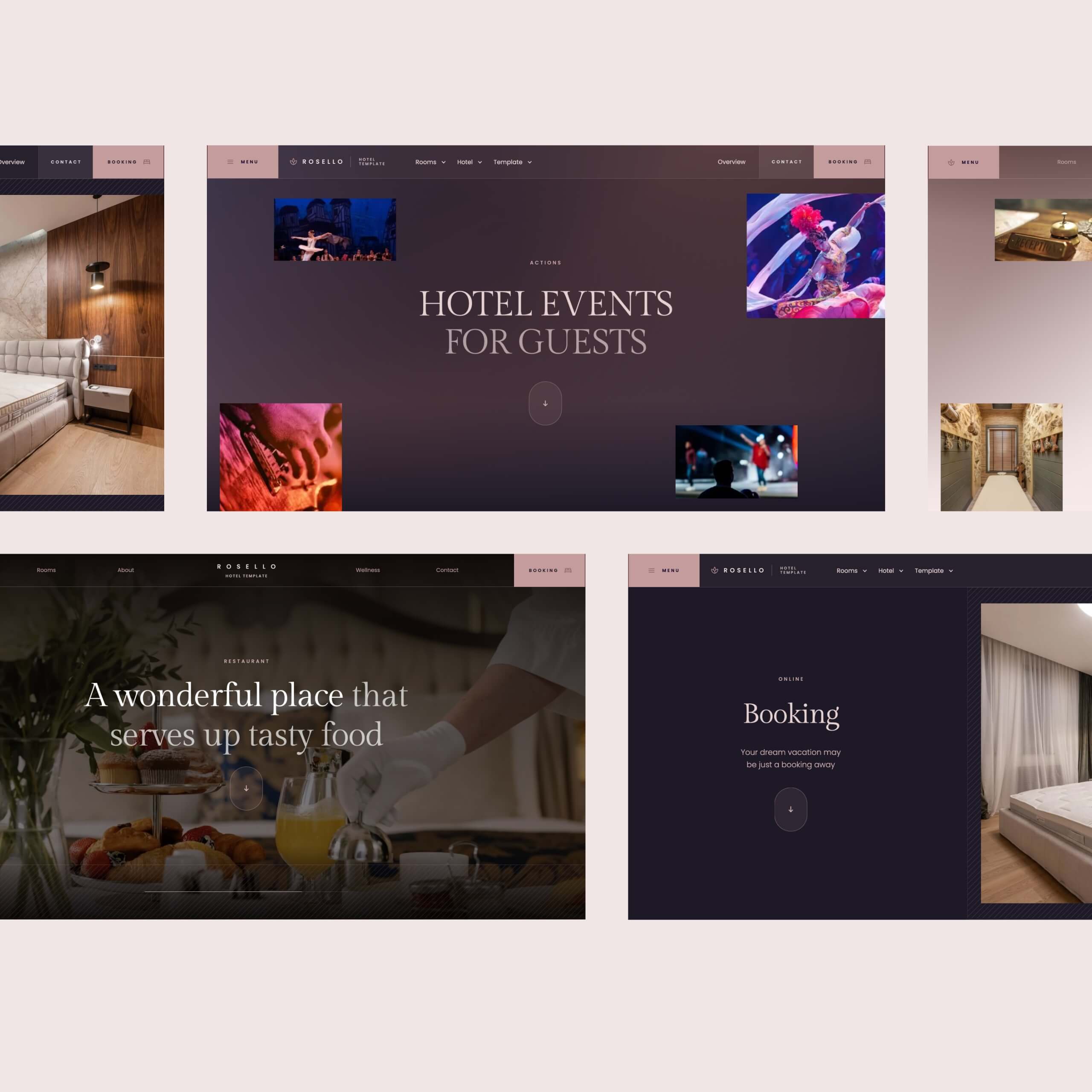 Rosello - Hotel Webflow CMS website template