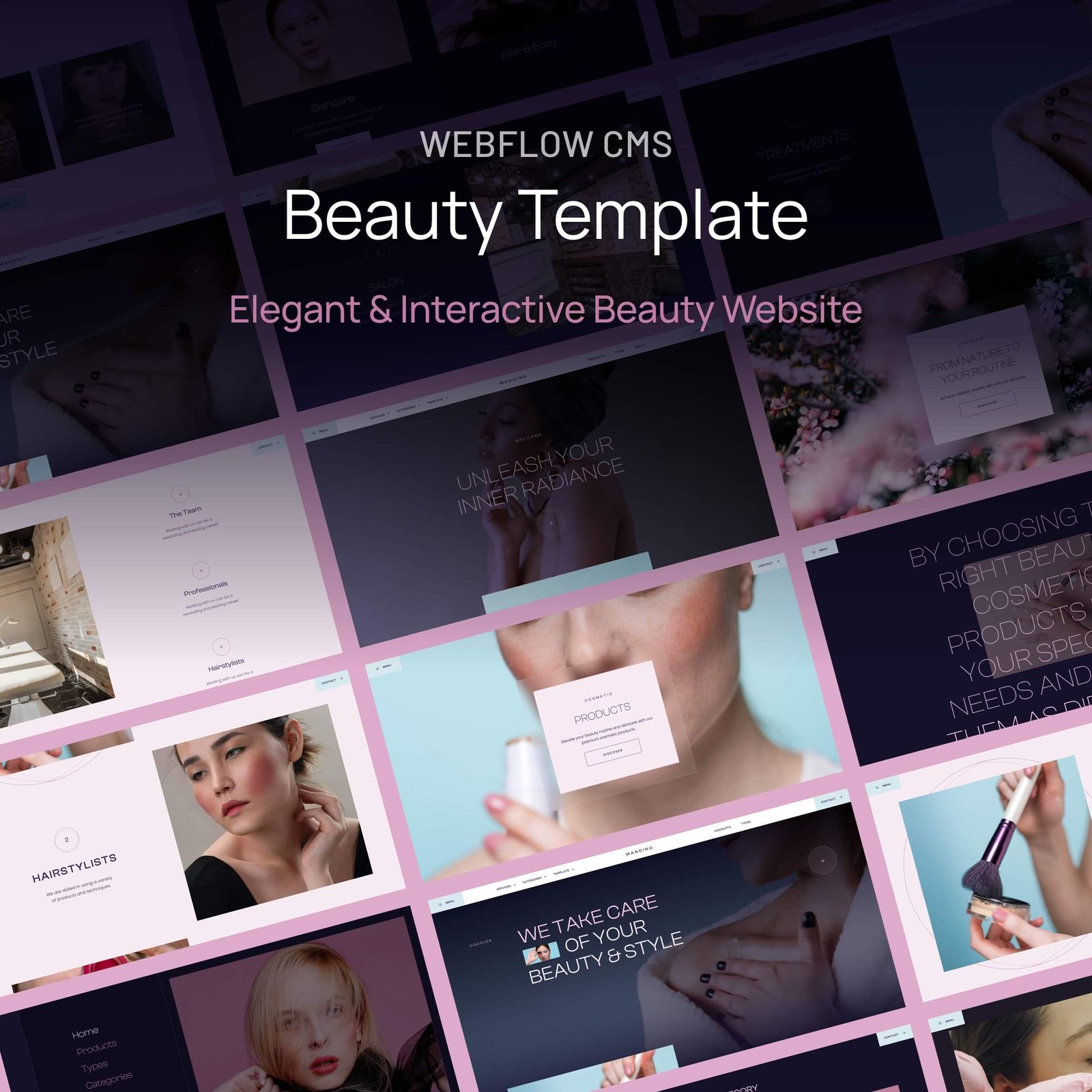 Remarkable Webflow templates for websites by Metrik