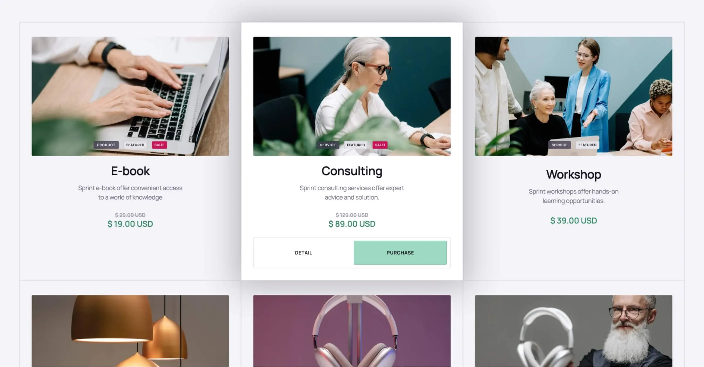 Sprint - UI Kit Library Webflow CMS website template