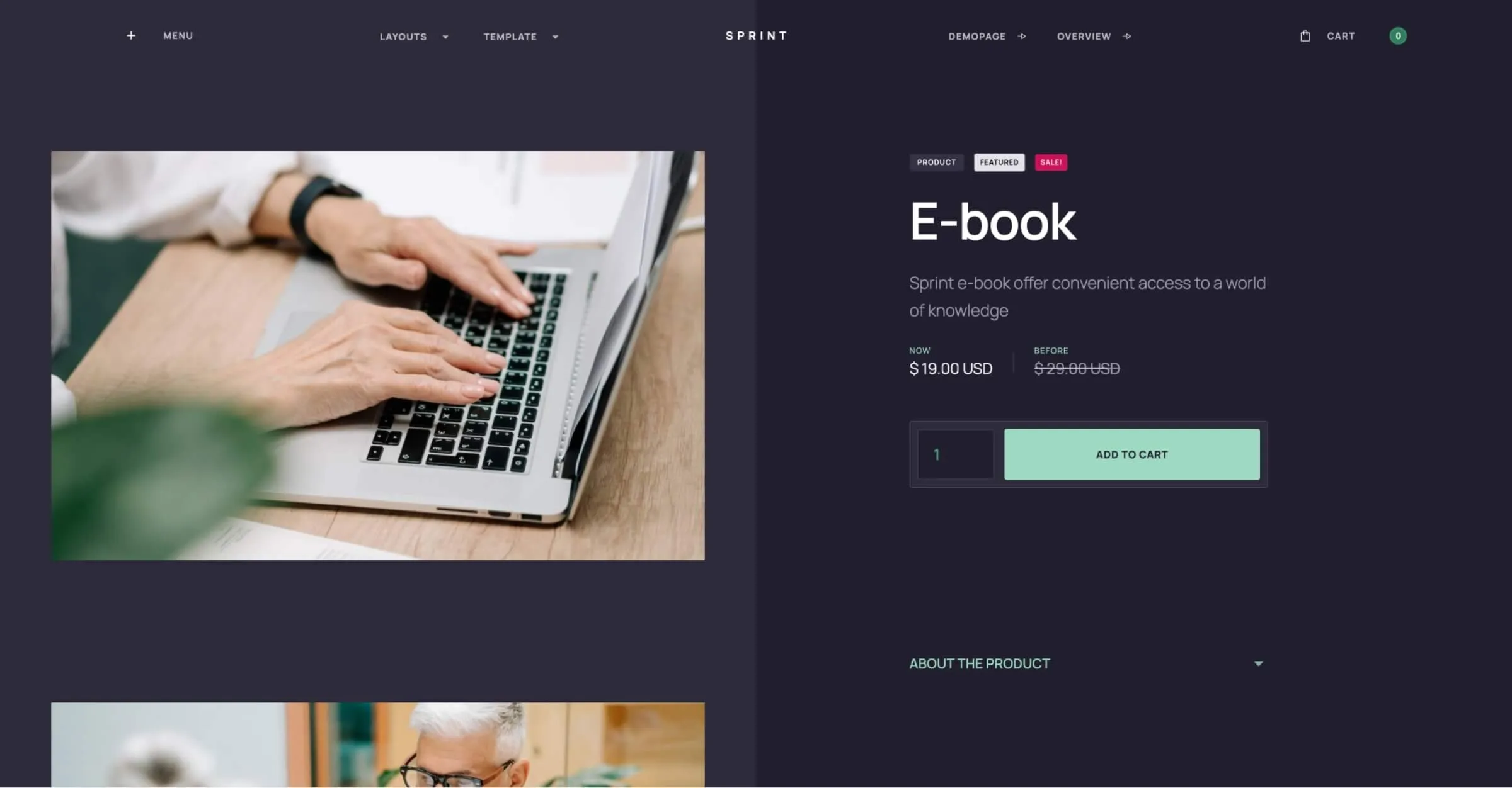 Sprint - UI Kit Library Webflow CMS website template