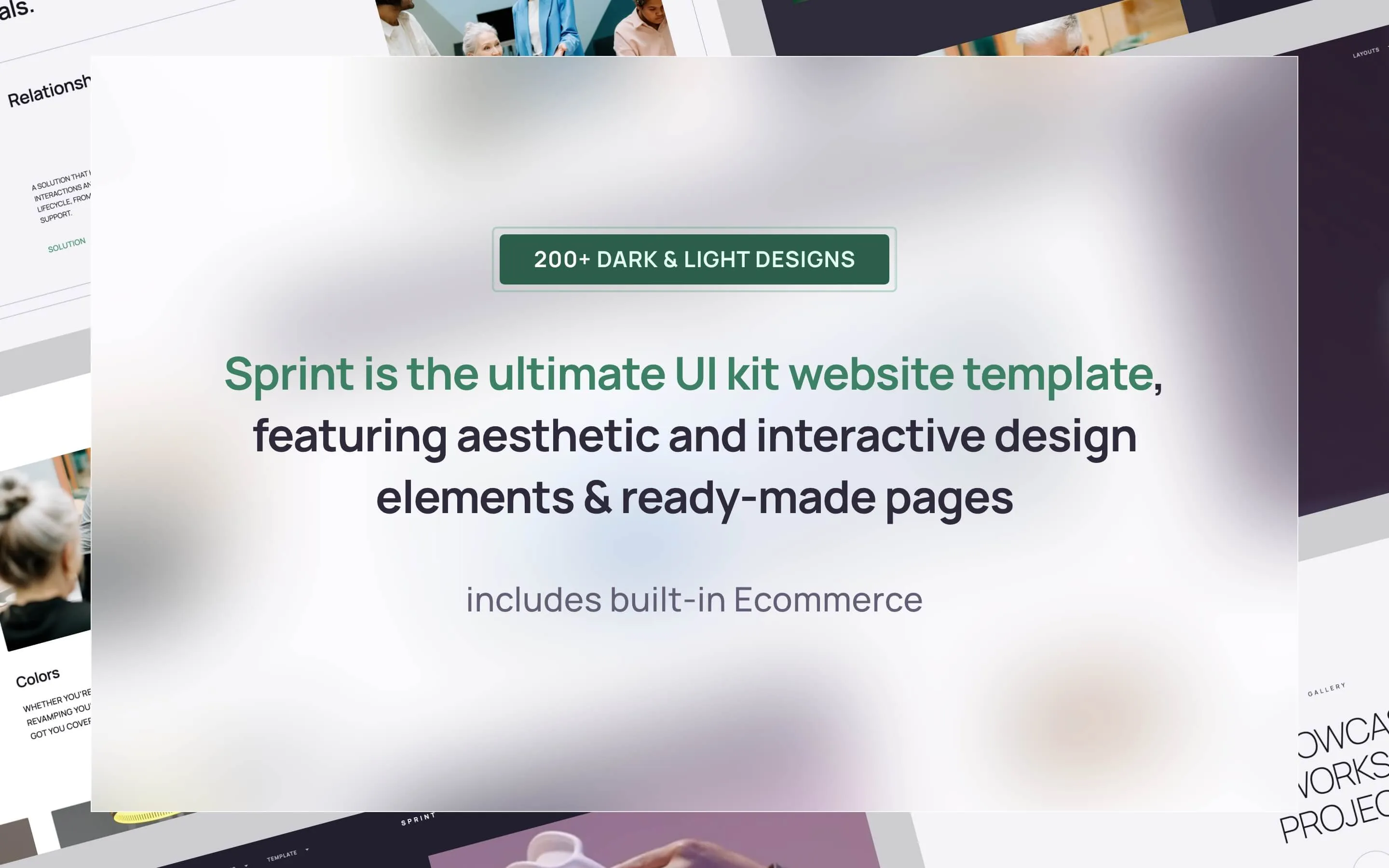 Sprint - UI Kit Library Webflow CMS website template