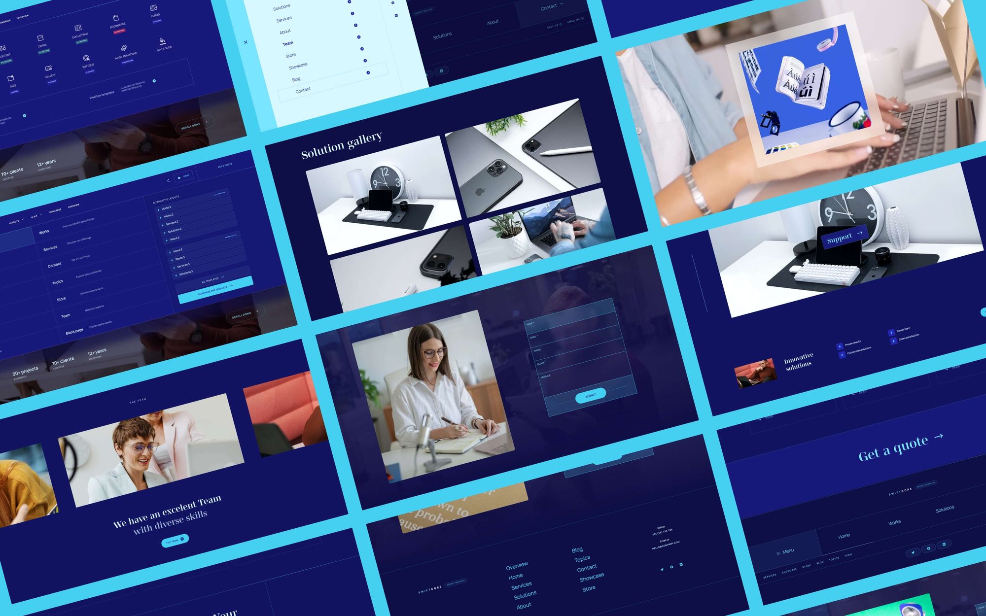 Swiftcore - Agency Webflow CMS website template