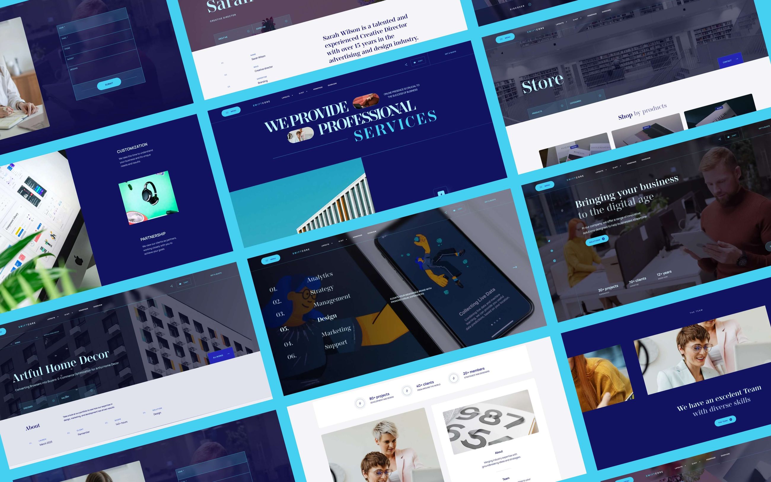 Swiftcore - Agency Webflow CMS website template