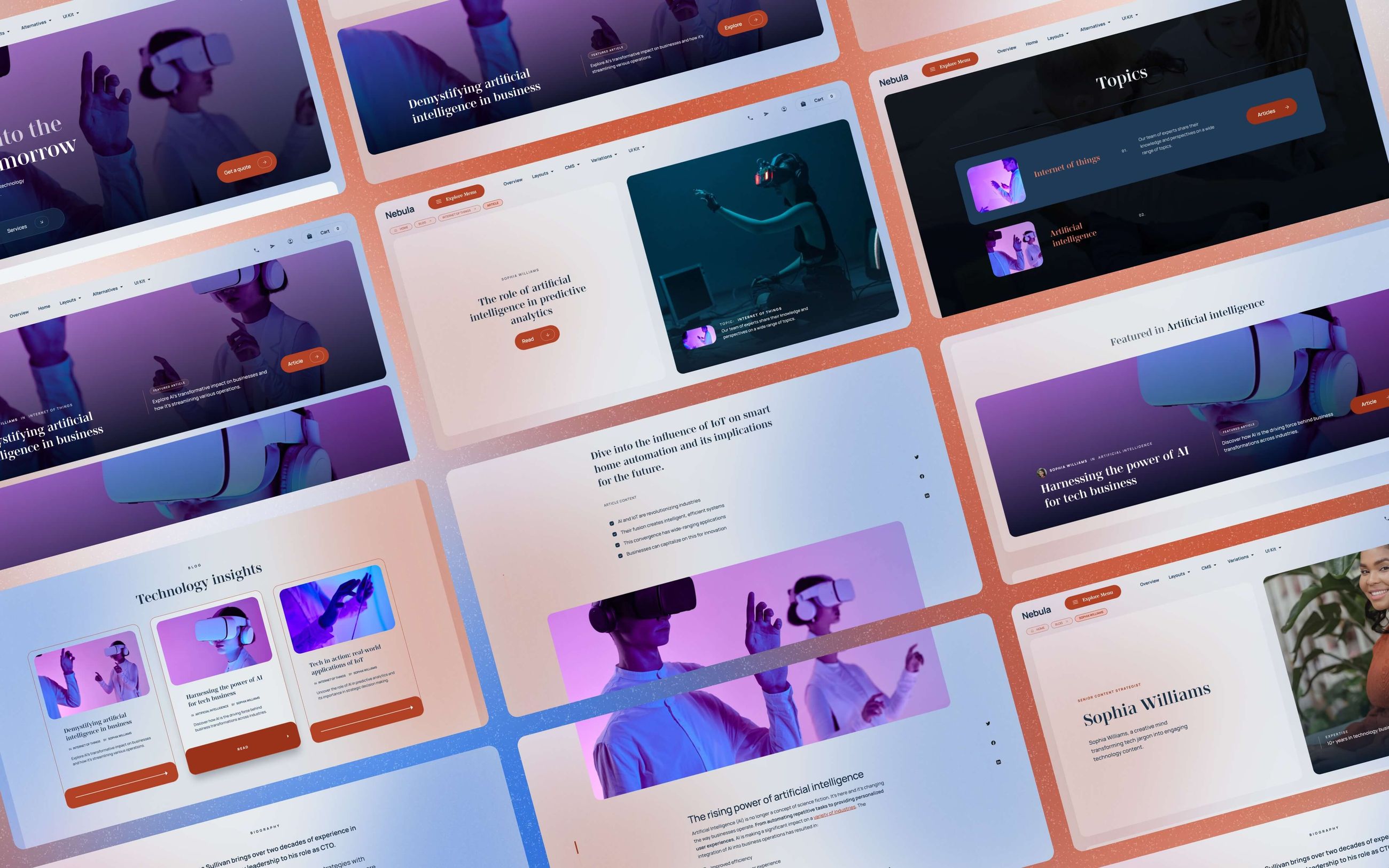 Nebula - Startup Webflow CMS website template