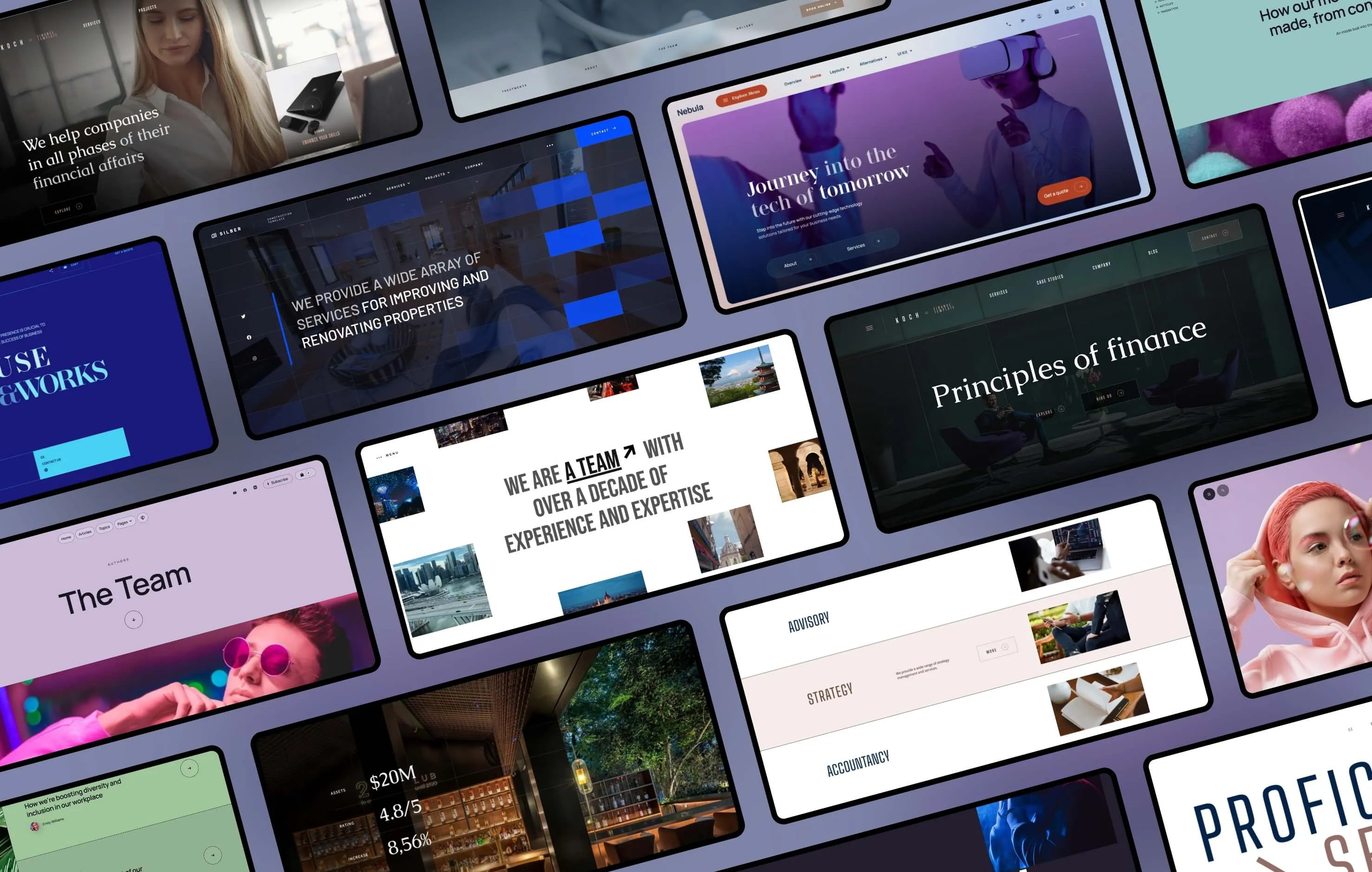 Silber - Construction Webflow CMS website template