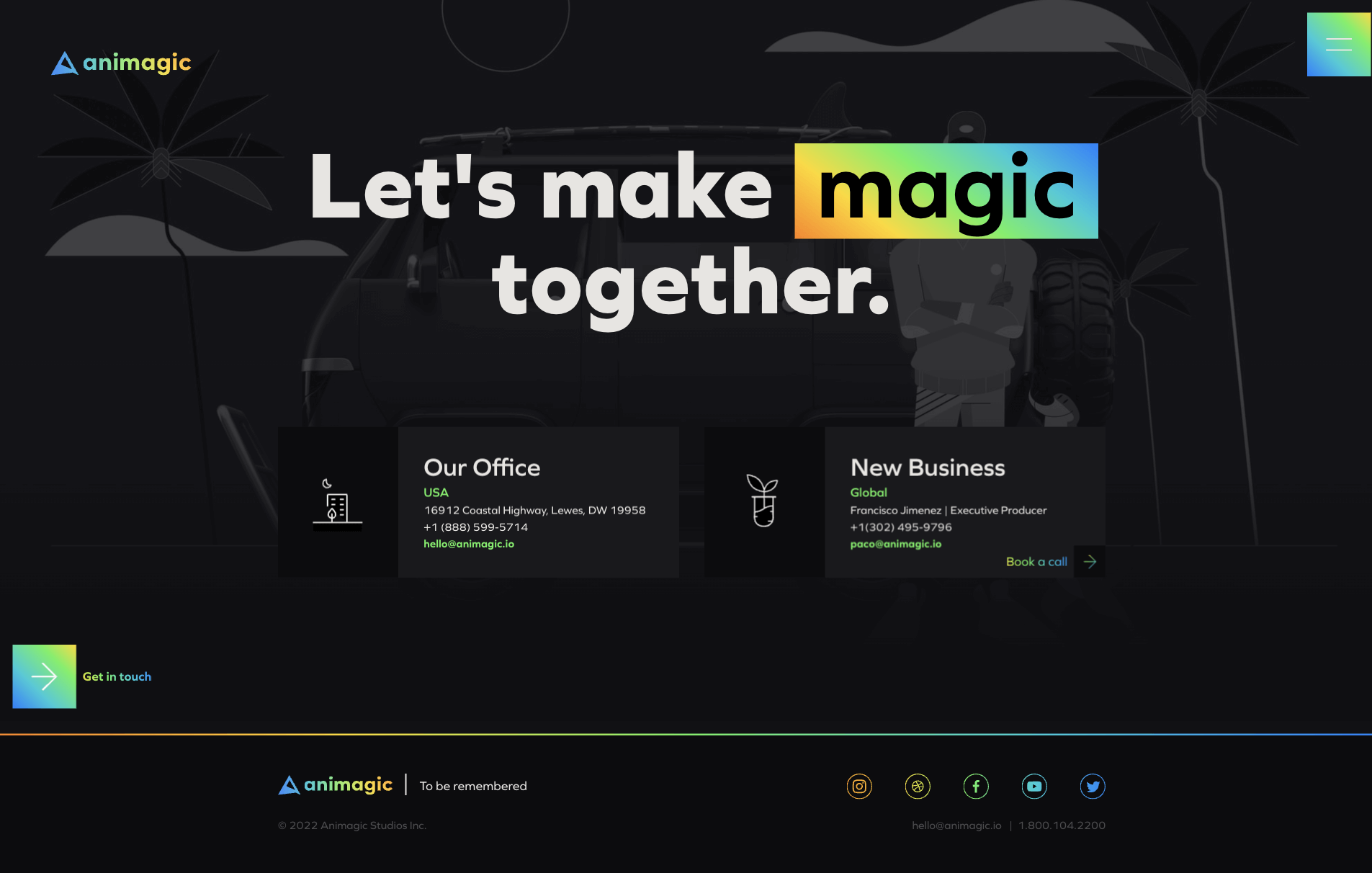 Webflow Project for Animagic