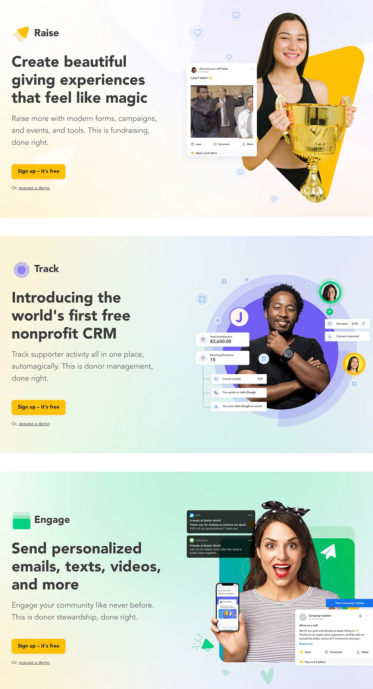Webflow Project for Givebutter