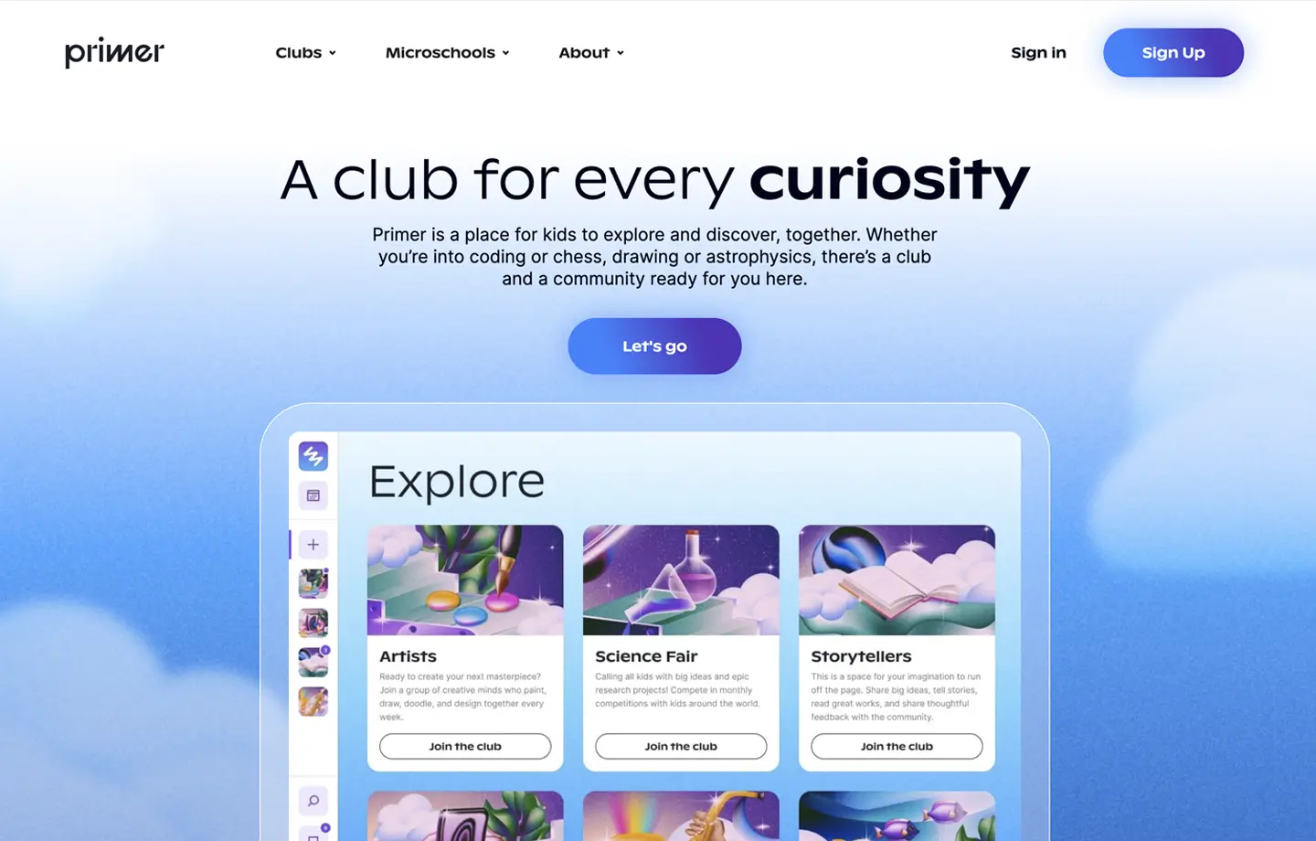 Webflow Project for Primer