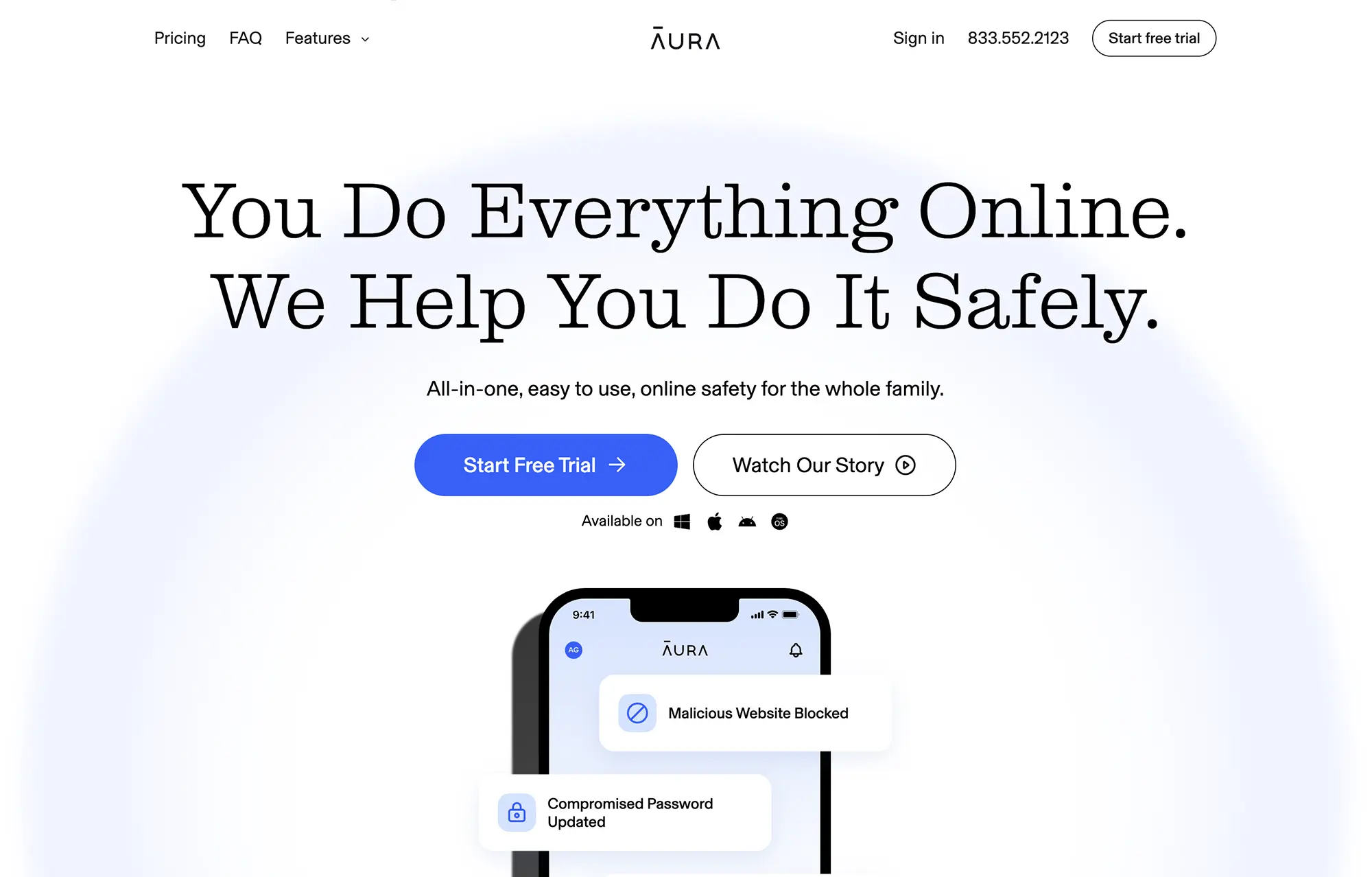 Webflow Project for Aura