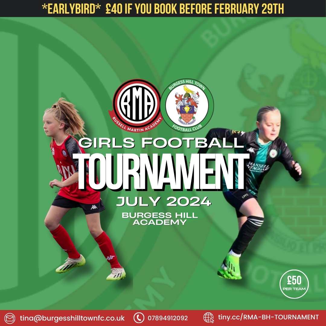 RMA & BURGESS HILL TOWN FC GIRLS 2024 FOOTBALL TOURNAMENT | Russell ...