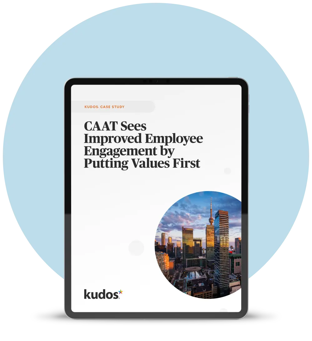 CAAT Sees Improved Employee Engagement by Putting Values First | Case Study | Kudos®