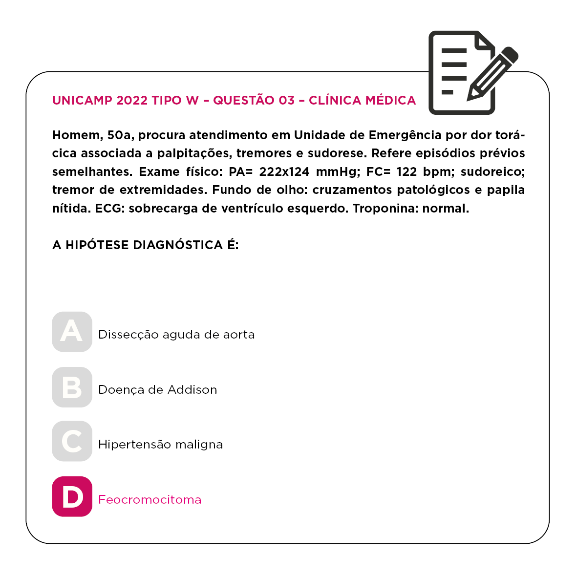 Como é a prova da Unicamp Residência Médica?