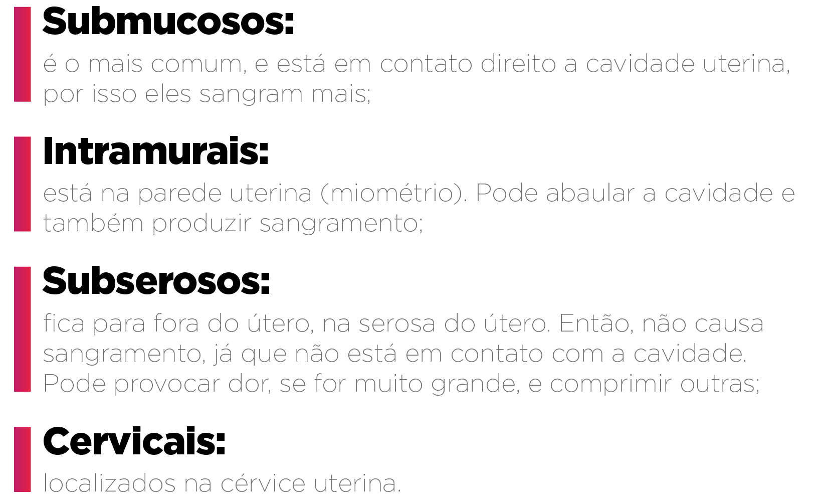 Mioma uterino: sintomas, fatores de risco e tratamento