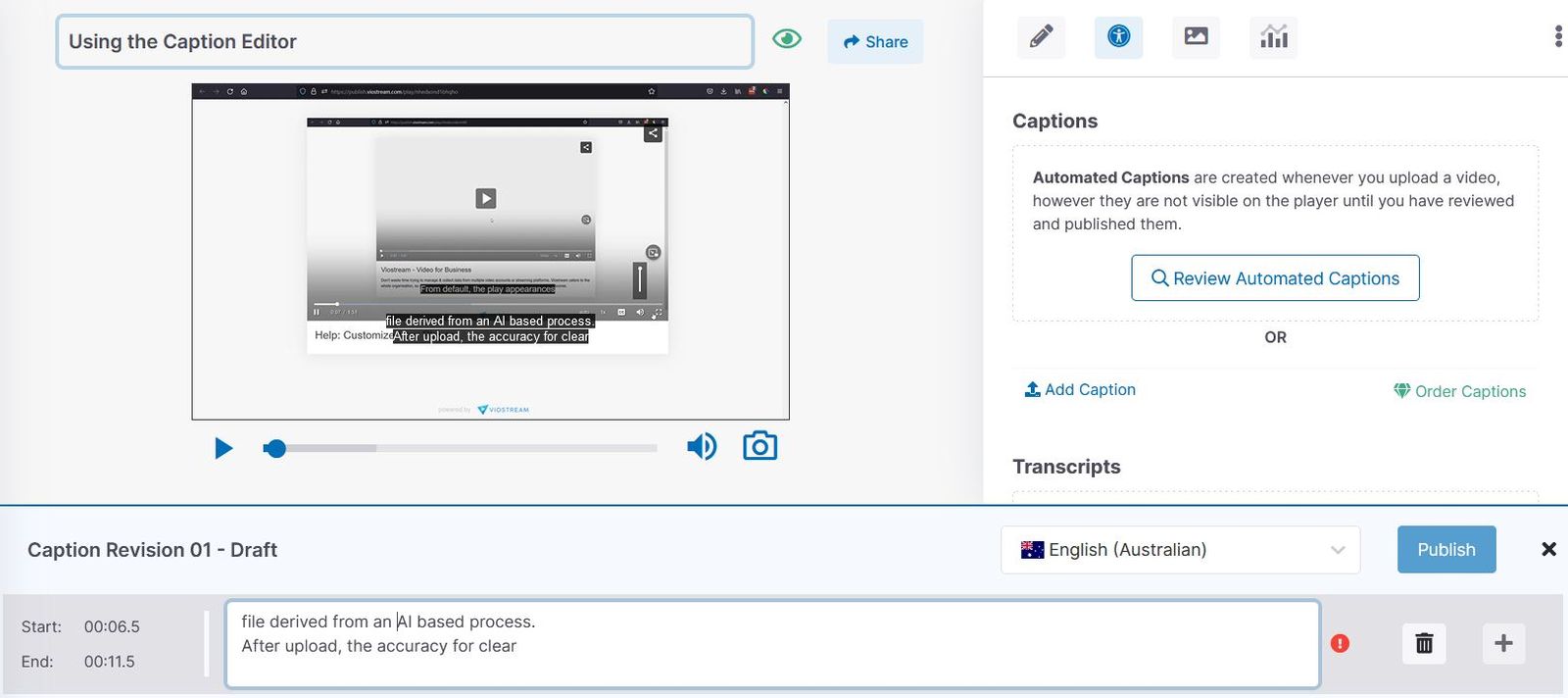 Product Update: New Caption Editor