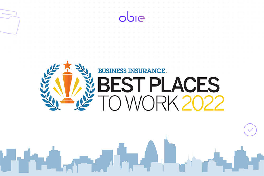 Obie Recognized on Business Insurance’s Best Places to Work 2022 List