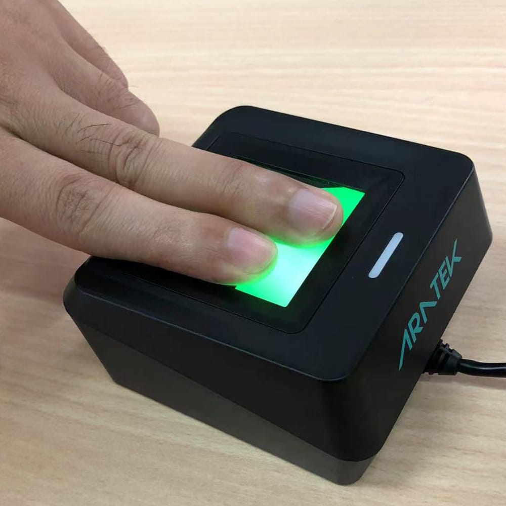 A800 | FBI Appendix F FAP 45 Dual Finger Scanner - ARATEK